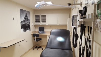 Clinic In A Can 20 foot relocatable shipping container Medical Exam ...