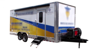 Rock Solid Mobile Medical Trailer - 1 Exam Room with Lobby and Restroom ...