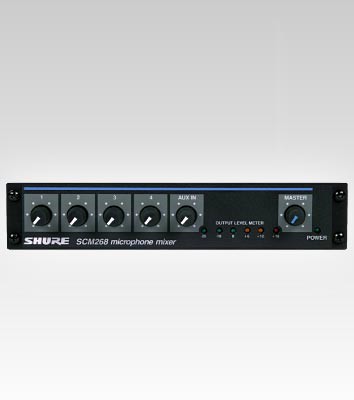 Shure SCM268 4-Channel Microphone Mixer | Rent, Finance, or Buy