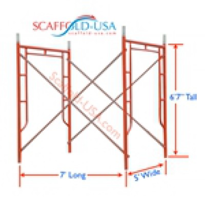 Scaffold-USA Heavy Duty Walk-Thru Scaffold Frame Set | Rent, Finance ...