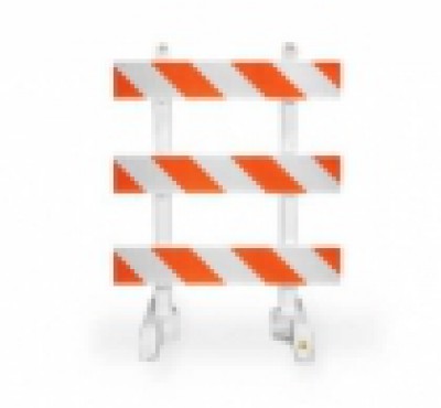 U.S. Barricades Type III Barricade- 4ft Plastic Breakaway | Rent ...